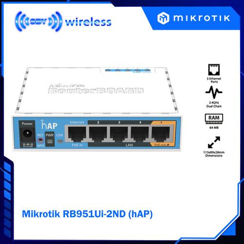 Jual Mikrotik RB951Ui-2nd (hAP) Router Wireless - Kota Surabaya ...