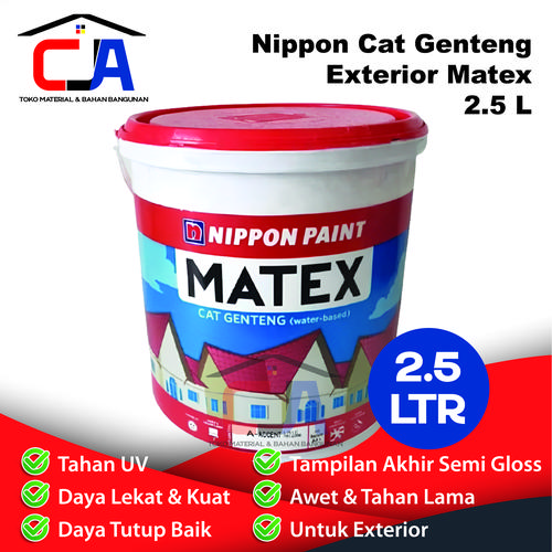 Jual Cat Genteng MATEX Nippon Cat Atap Exterior 2.5 L (SEMUA WARNA ...