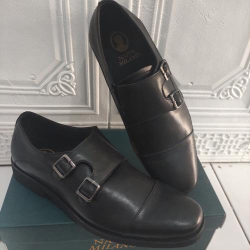Jual SEPATU PRIA KULIT - Nappa Milano - Damian Double Monkstrap Tan ...