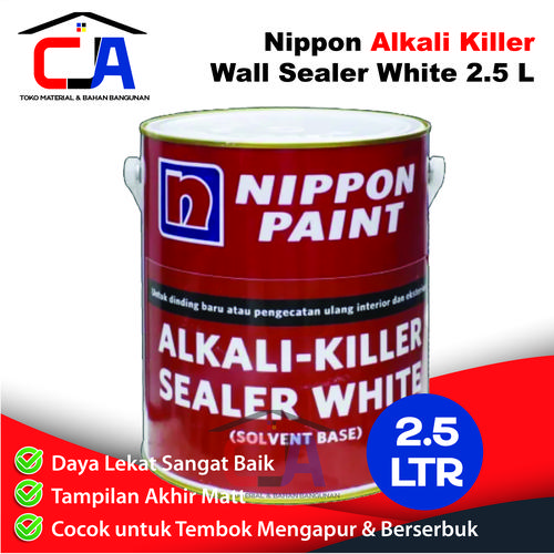 Jual Cat Dasar/Primer/Wall Sealer Nippon ALKALI-KILLER Sealer White 2.5 ...
