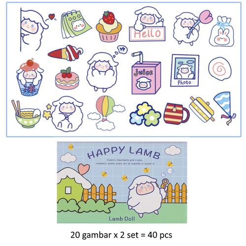 Jual Stiker PET single cut lucu, Singular cut cute PET Sticker - Kotak ...