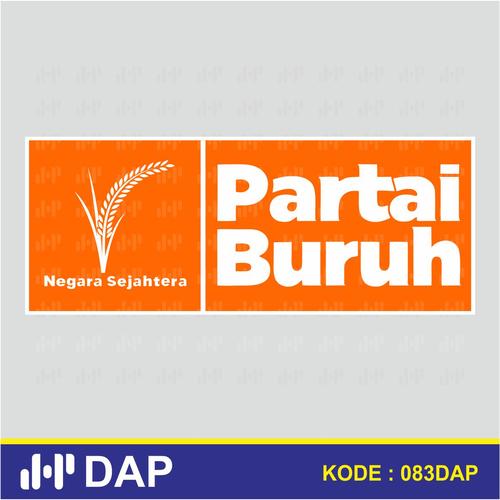 Jual STIKER PARTAI BURUH - 0083DAP - VYNIL - RITRAMA - Kota Medan - DAP ...