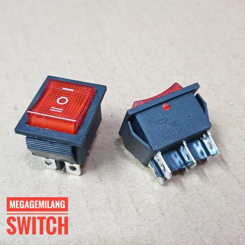 Jual Saklar kotak / Saklar segi / rocker switch besar / switch on off ...