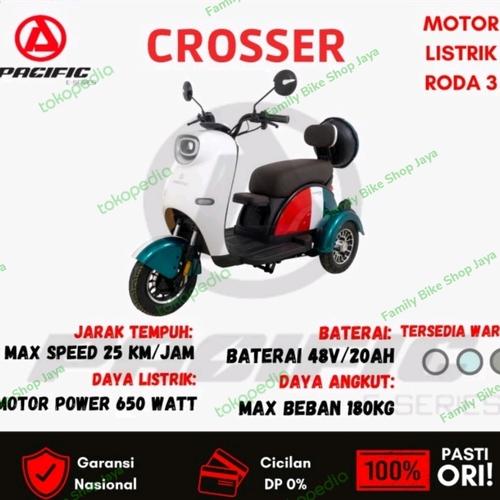 Jual Sepeda Listrik Roda 3 Motor Listrik PACIFIC CROSSER 48V 20AH 650 ...