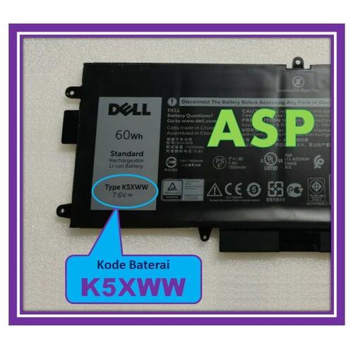 Jual Baterai Dell dengan kode baterai K5XWW atau 0K5XWW Batre Battery ...