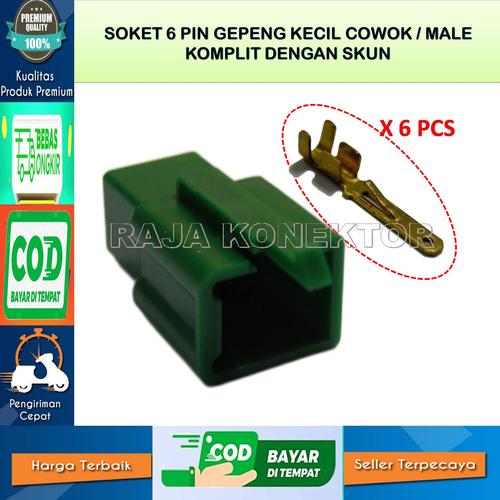 Jual SOKET 6 PIN MALE KECIL HIJAU ORIGINAL - Jakarta Pusat - Raja ...