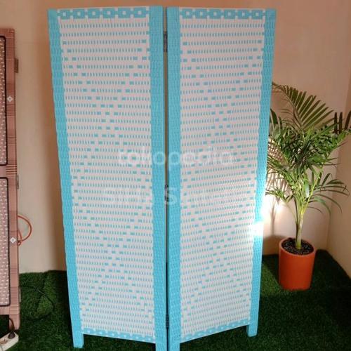 Jual sketsel partisi ruangan rotan sintetis pembatas minimalis - Putih ...