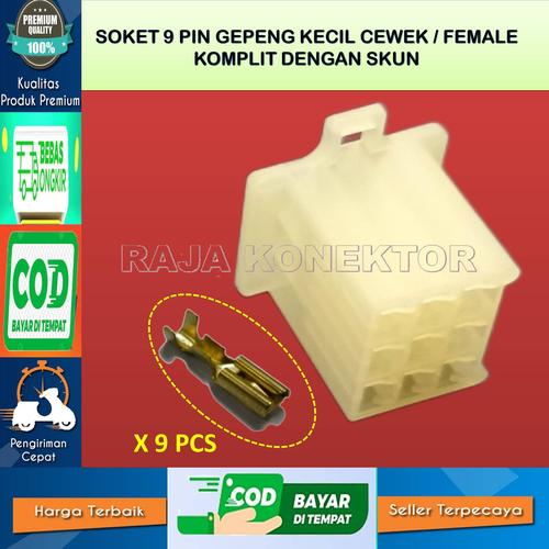 Jual SOKET 9 PIN FEMALE KECIL ORIGINAL - Jakarta Pusat - Raja konektor ...