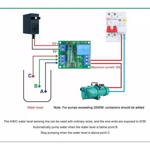 Jual Sensor ketinggian air module otomatis pompa air Liquid Water Level ...