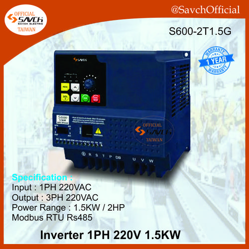 Jual S600-2T1.5G Savch Inverter 1.5KW 1PH 220V - Kota Tangerang Selatan ...