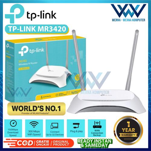 Jual TP-LINK TL-MR3420 3G / 4G Wireless Router / WiFi Router TPLINK ...