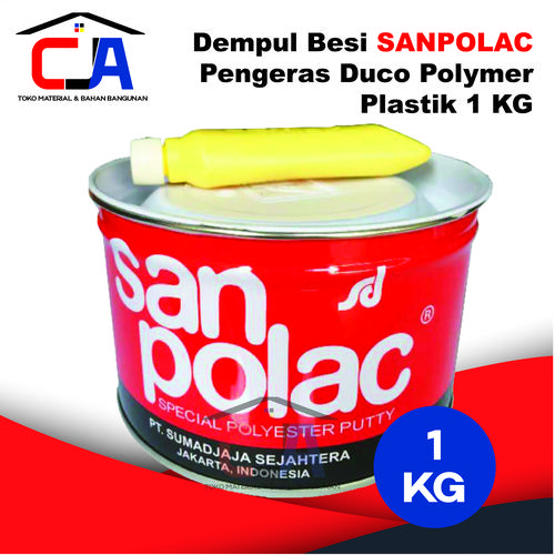 Jual SANPOLAC 1 KG 250gr DEMPUL SET HARDENER SAN POLAC MERAH - 1 KG ...