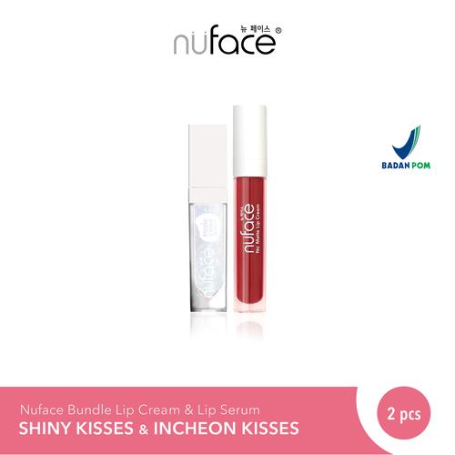 Jual Nuface Bundle Lip Serum Shiny Kisses + Nu Lip Cream Incheon Kisses ...