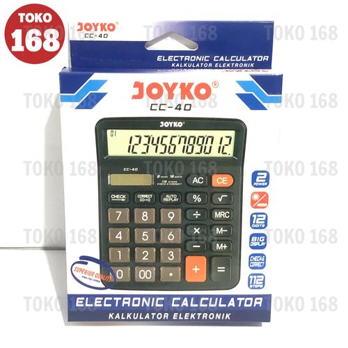 Jual Joyko Calculator Kalkulator 12 digit CC-40/Check Correct (PCS ...