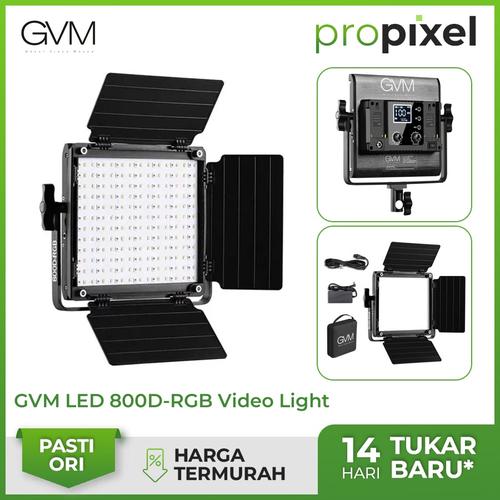 Jual GVM LED 800D-RGB Video Light Lampu GVM 800D LED Garansi Resmi ...