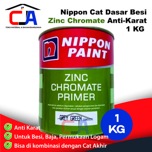 Jual ZINCROMATE ZINCHROMATE HIJAU Nippon 1 KG Primer Besi & Baja Anti ...