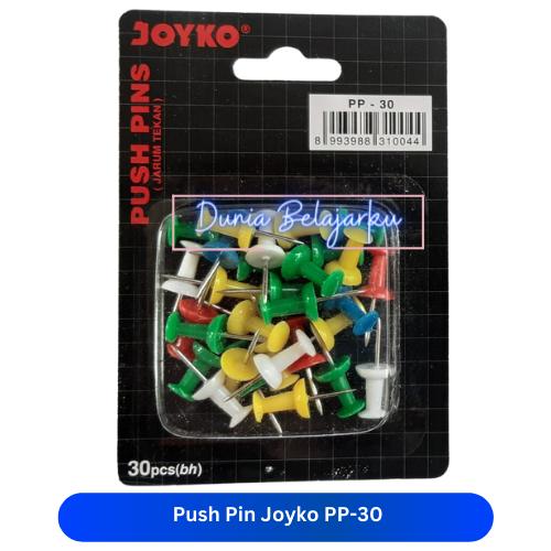 Jual Push Pin Joyko PP 30 Plastik Jarum Tekan Sterofoam Untuk Mading ...
