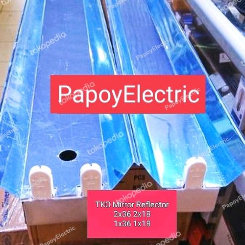Jual Kap Lampu TKO MIRROR REFLECTOR 1x18/1x8W Housing TL Neon Led T8 ...
