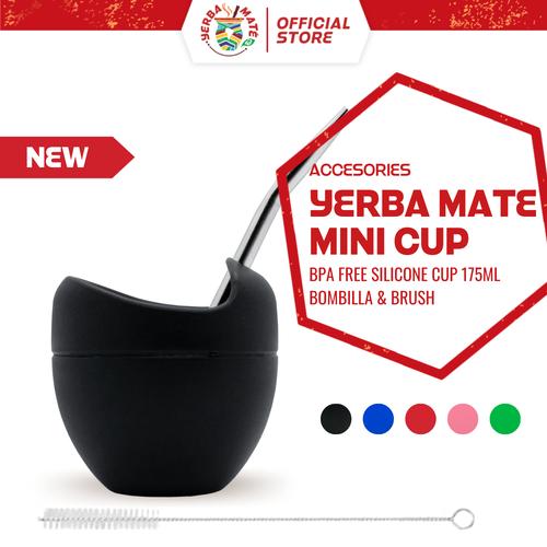 Promo Silicone Yerba Mate Mini Cup with Bombilla Straw and Brush ...