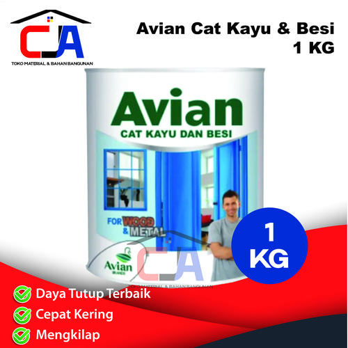 Jual Avian Cat Minyak High Gloss Enamel (Untuk Kayu & Besi) 1 KG - 189 ...