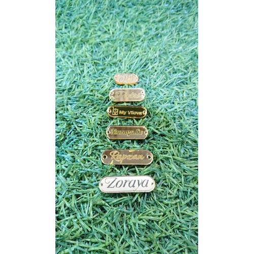 Jual Label Hijab Akrilik / Label Akrilik Custom - Silver, 1x3 - Kab ...