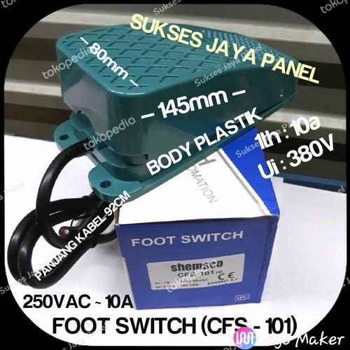 Jual foot switch CFS-101(250Vac~10a) 1NO - 1NC - Jakarta Pusat - Sukses ...