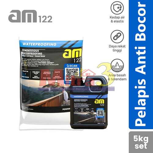 Jual AM 122 Cement Waterproofing 5KG Set / AM122 Semen Pelapis Anti ...
