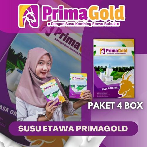Jual Paket 4 box susu prima gold susu kambing etawa 100% Original ...
