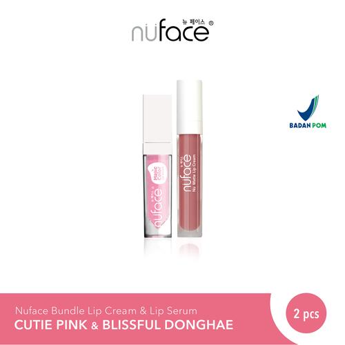 Jual Nuface Bundle Lip Serum Cutie Pink + Nu Lip Cream Blissful Donghae ...