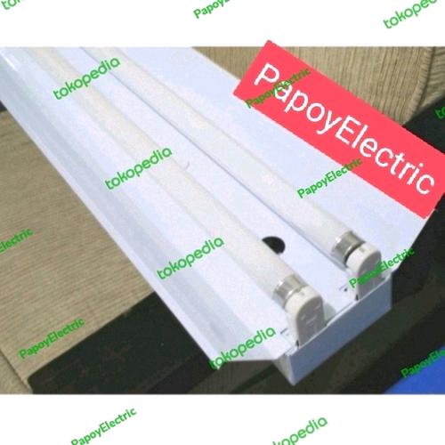 Jual Kap Lampu TKO Outbow 2x18/2x8W Housing TL Neon Led T8 60cm Isi 2 ...