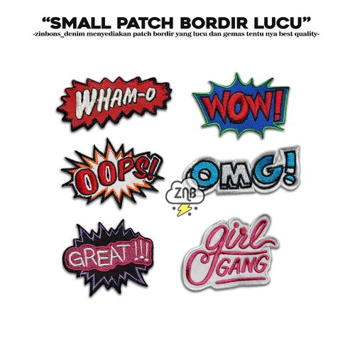 Promo PATCH BORDIR TULISAN PATCH LUCU PATCH KARAKTER - MAHKOTA - Kab ...