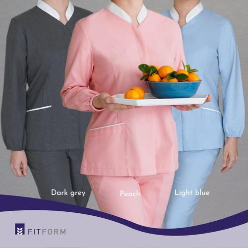 Jual Seragam Suster / Baby Sitter/ Perawat - MANDARIN COLLAR LENGAN ...