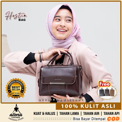 Jual Tas Kerja Kantor Hand Bag Wanita Kulit Asli Hestia Leather Premium ...