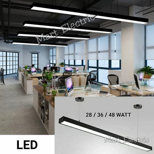 Jual LAMPU BALOK LED 28/36/48 WATT/ LAMPU KANTOR OFFICE PLAFON GANTUNG ...