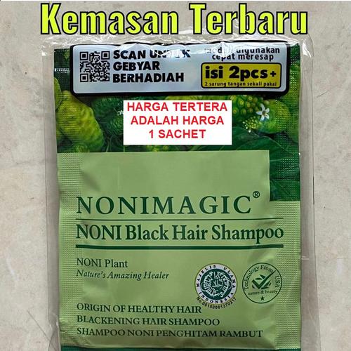 Jual NONI MAGIC Black Hair Shampoo BSY Herbal Penghitam Rambut ...