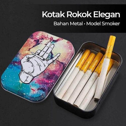 Promo Kotak Rokok Tempat Cigarette Metal Case Alumunium Elegan Unik ...