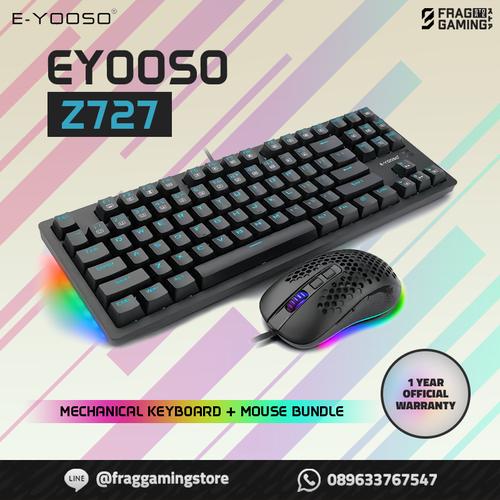 Jual E-Yooso EYOOSO Z737 TKL Mechanicel Keyboard Bundle Mouse Gaming ...