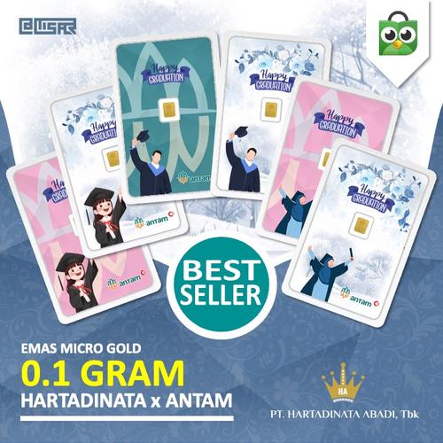 Jual Emas Hartadinata x Antam 0.1 gram 0,1 gr Kado Wisuda Happy Graduation - Urban Boy - Jakarta ...