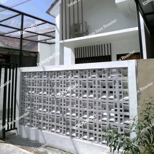 Jual roster beton minimalis / Loster lubang LB 4 2 muka - Abu-abu ...