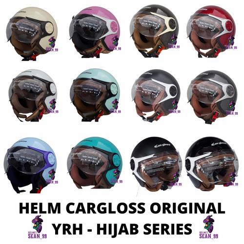 Jual HELM CARGLOSS YRH HIJAB HALF FACE ORIGINAL SNI - BLACK DOFF - Kab ...