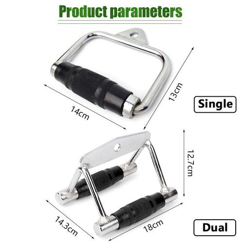 Jual D Handle Single Tricep Grip Gym Exercise Handles Pull Down Cable ...