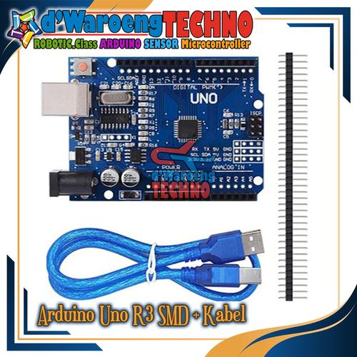 Jual Arduino UNO SMD CH340 + Header + Kabel USB - Kota Medan - Robot ...
