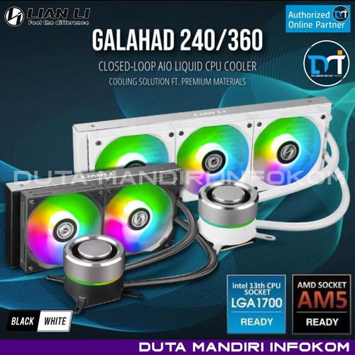 Promo Lian Li Galahad 240 I 360 - ARGB AIO Liquid CPU Cooler - 240mm ...