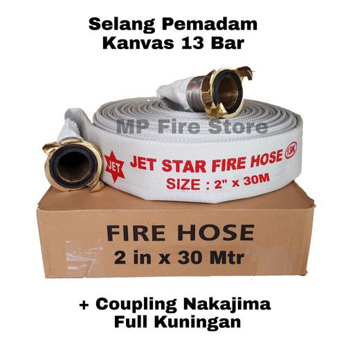 Jual FIRE HOSE KANVAS 2 in x 30 Mtr + COUPLING NAKAJIMA SELANG PEMADAM ...