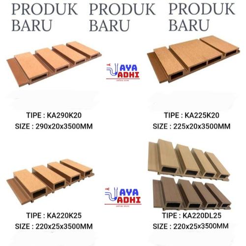 Jual WPC Panel Dinding Plafon Sekat Wall Kayu Modern Minimalis Fasad KA ...