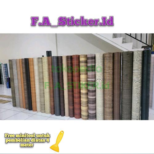 Jual PVC Sheet Urat Kayu Serat Pelapis Lemari Lapisan Meja Furniture ...