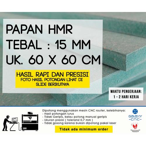 Jual Papan MDF Hijau / HMR - kotak uk. 60 x 60 cm - Tebal 15 mm - Kota ...