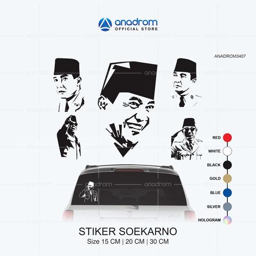 Jual Stiker Soekarno | Stiker Kaca Mobil | Stiker Motor | Anadrom 3407 ...