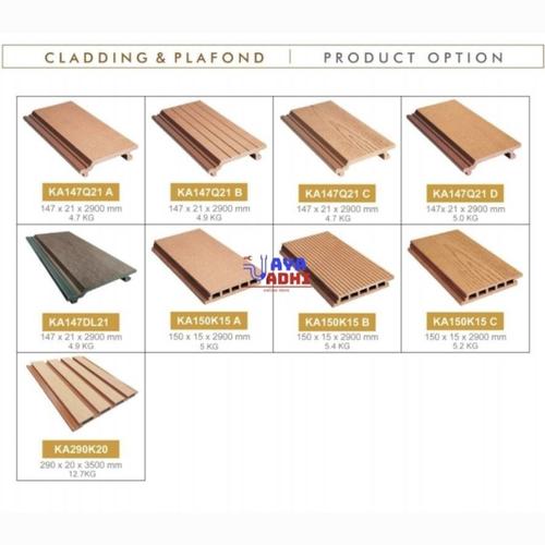 Jual WPC Panel Board Dinding Sekat Cladding Premium Kayu Komposit KA ...