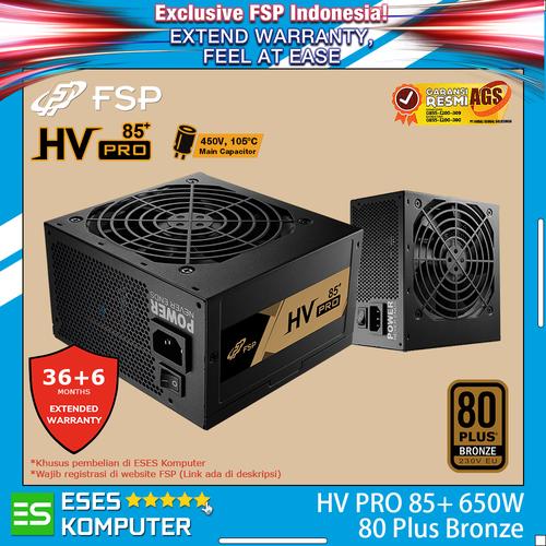 Promo PSU FSP HV PRO 85+ 650W 80 Plus Bronze - All Flat Black Cables ...